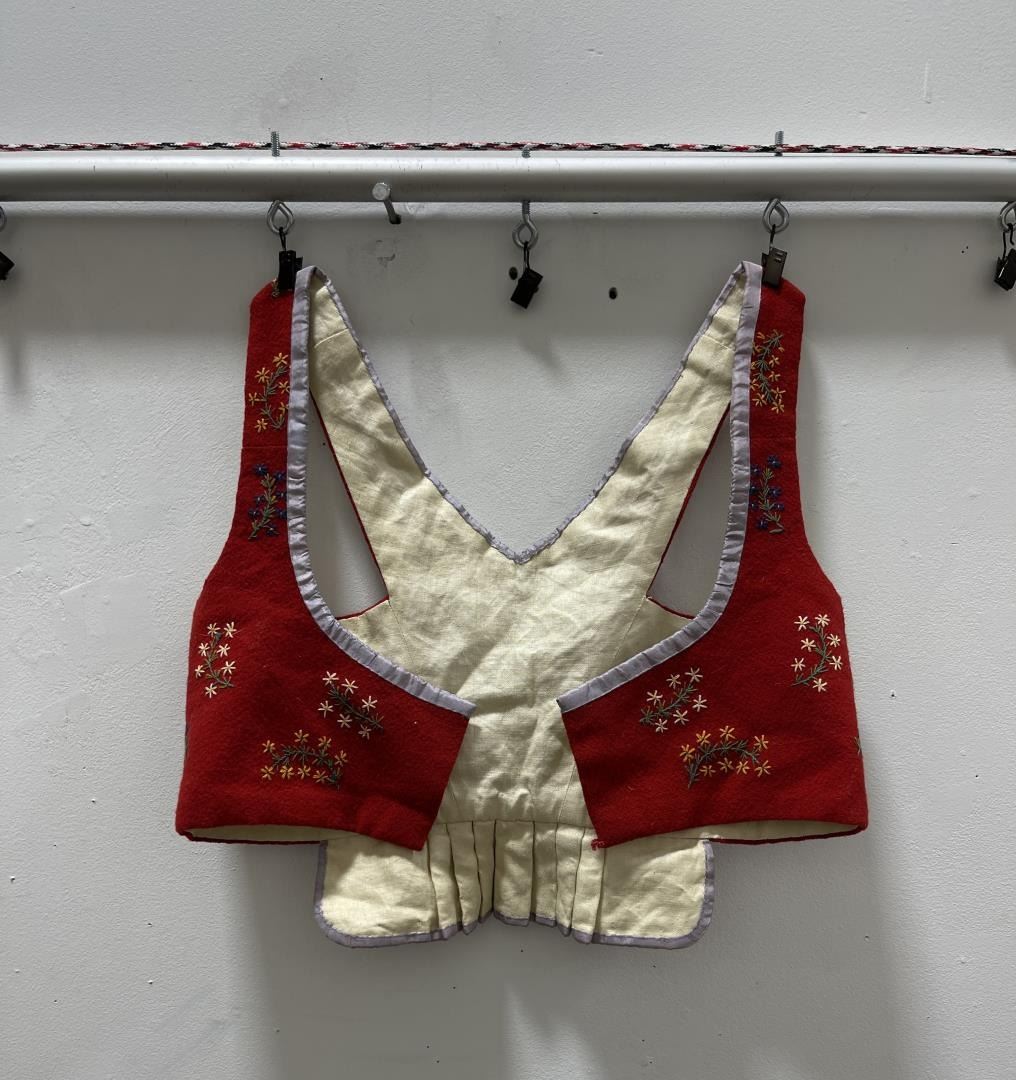 Antique Embroidered Indian Saree Top