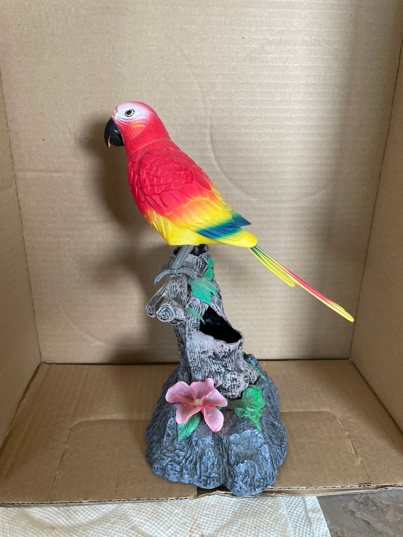 Talking and Moving, responsive Bird Figurine