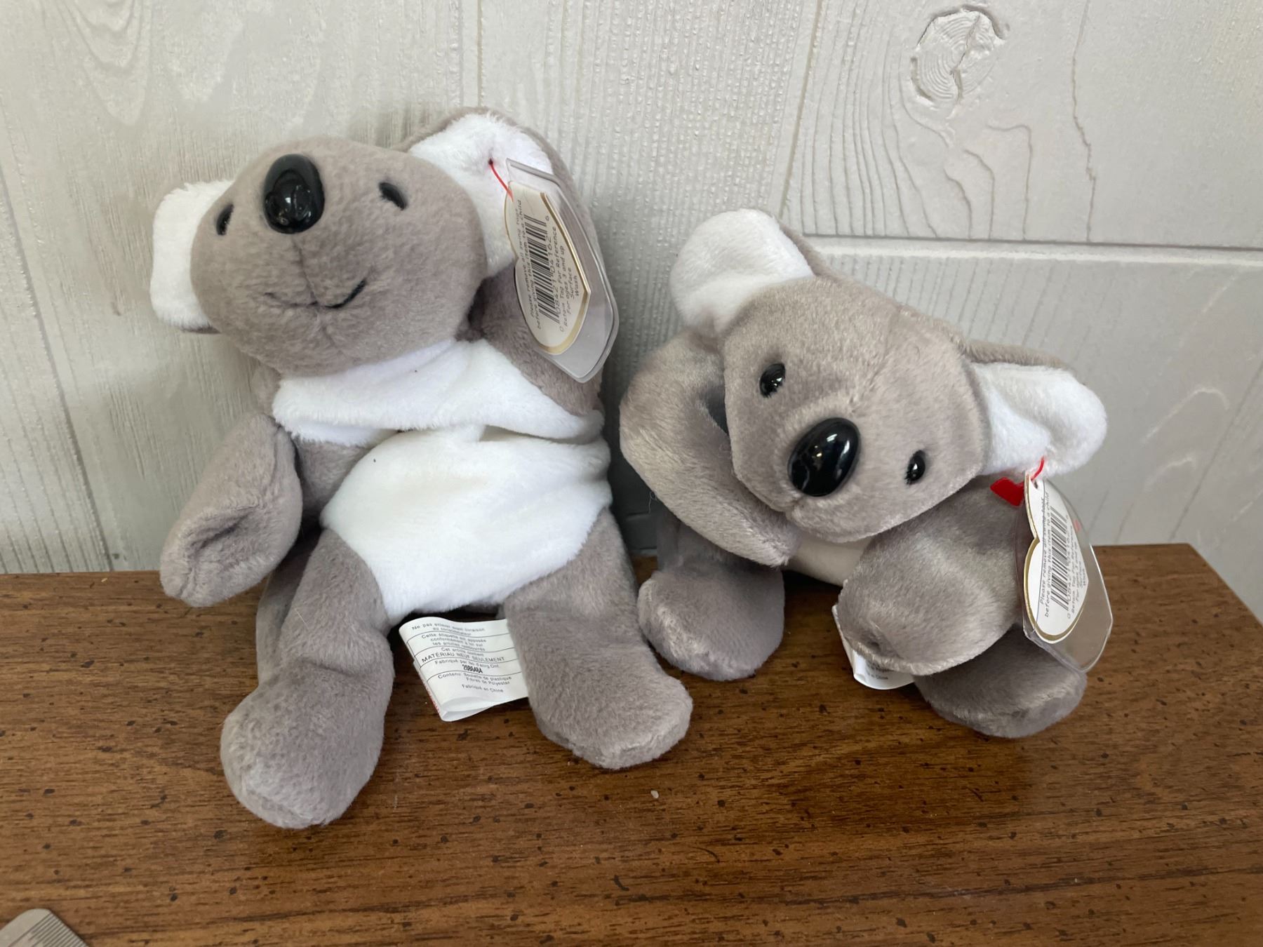 TY Beanie Baby - TWO Koalas Mel the Koala