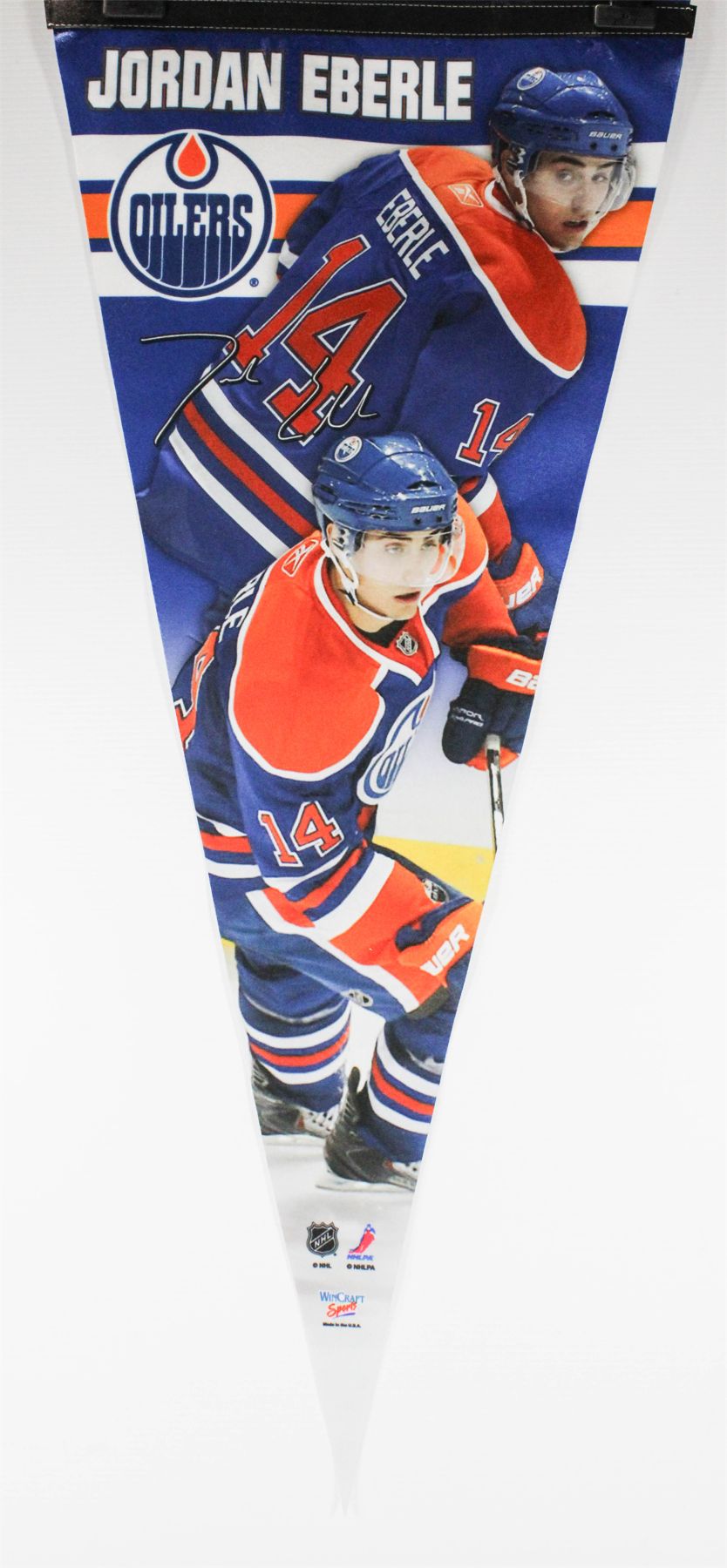 JORDAN EBERLE OILERS BANNER