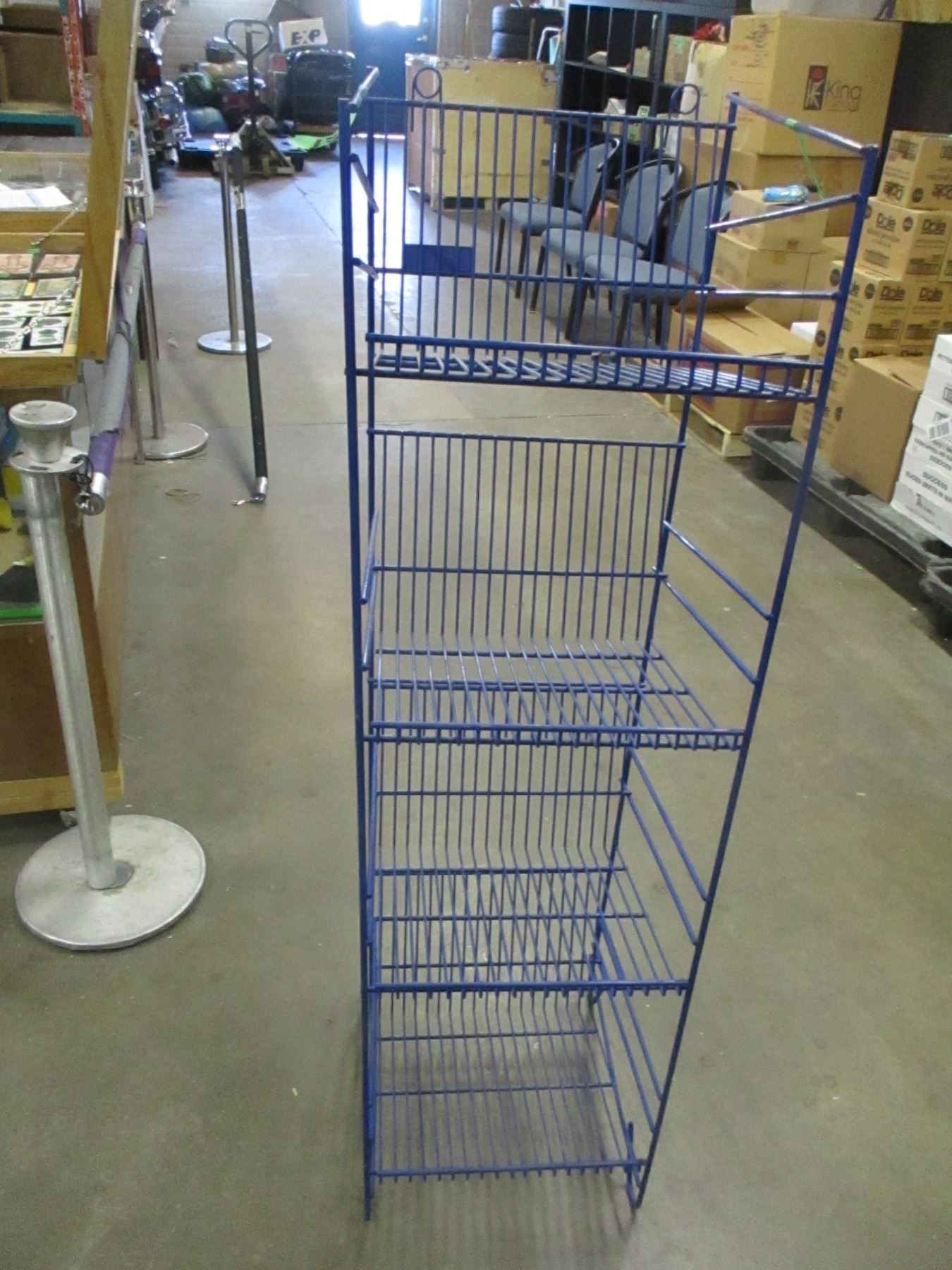 BLUE DISPLAY STAND