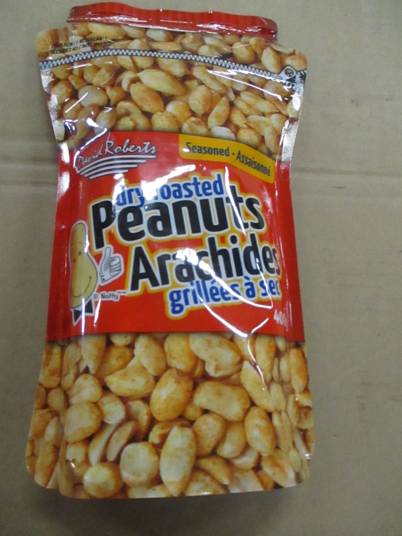 DRY ROASTED SEASONED PEANUTS (400 G) - BAG