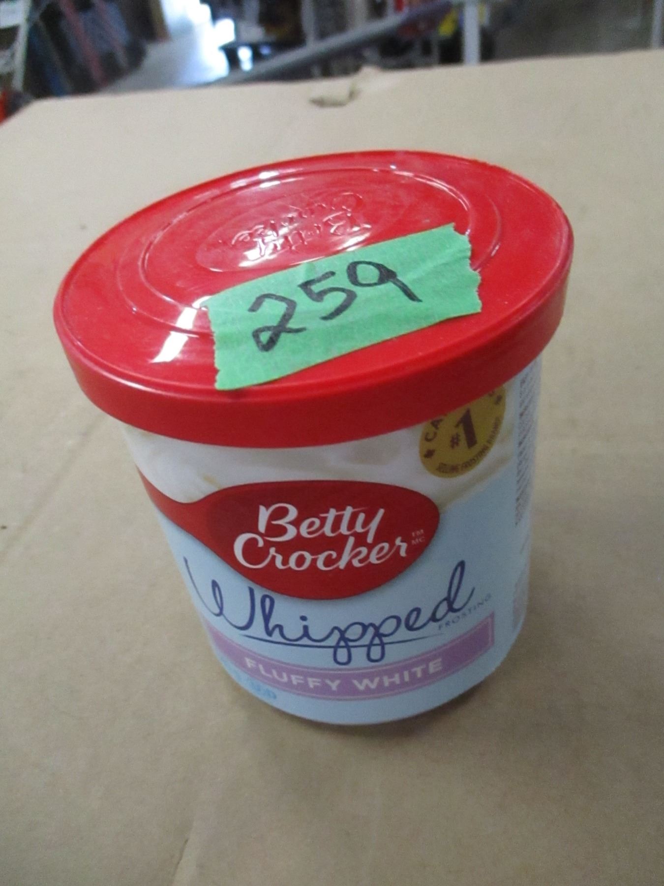 SHELF PULLS (AS IS): FLUFFY WHITE ICING (340G) - CONTAINER