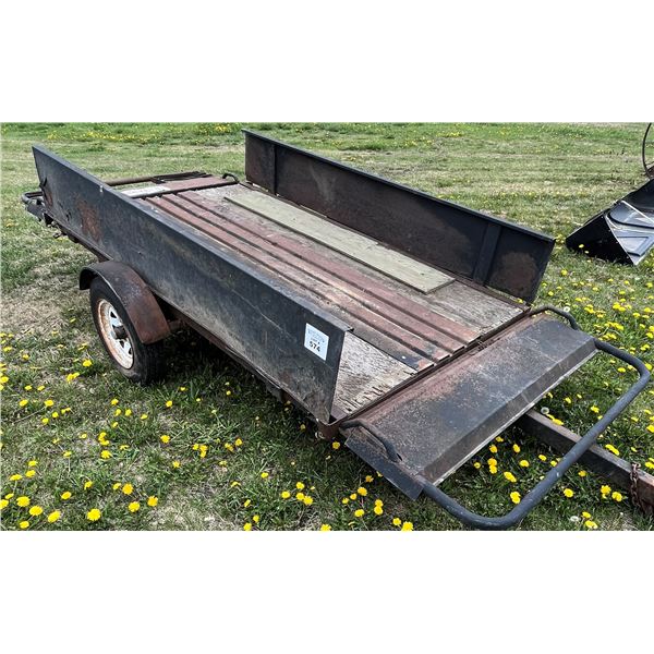 5x8 Plus extensions Steel deck trailer