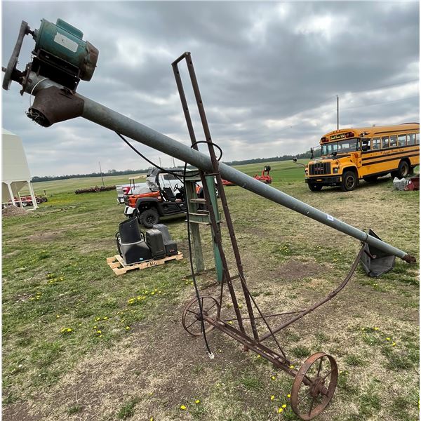 Electric galvanized pencil auger with frame