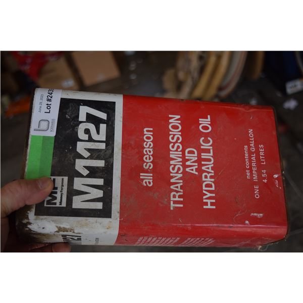 Massey Ferguson Oil Tin Bodnarus Auctioneering
