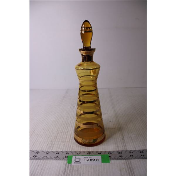 Amber Glass Decanter Bodnarus Auctioneering