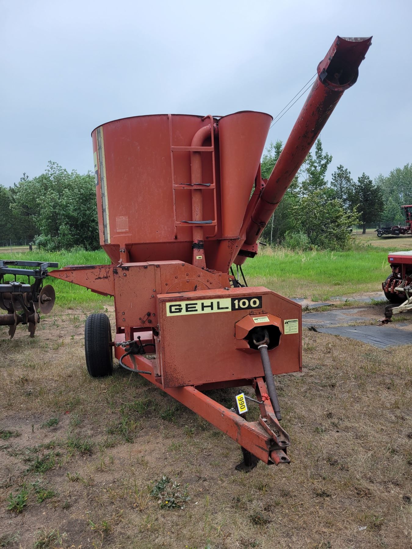 Gehl 100 540 PTO Grinder Mixer, SN.4444 c/w aux. hyd.