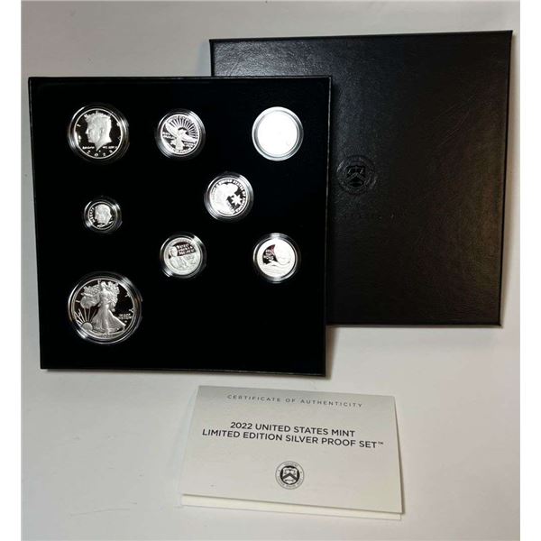 2022 United States Limited Edition Silver Proof Set (8-coins)