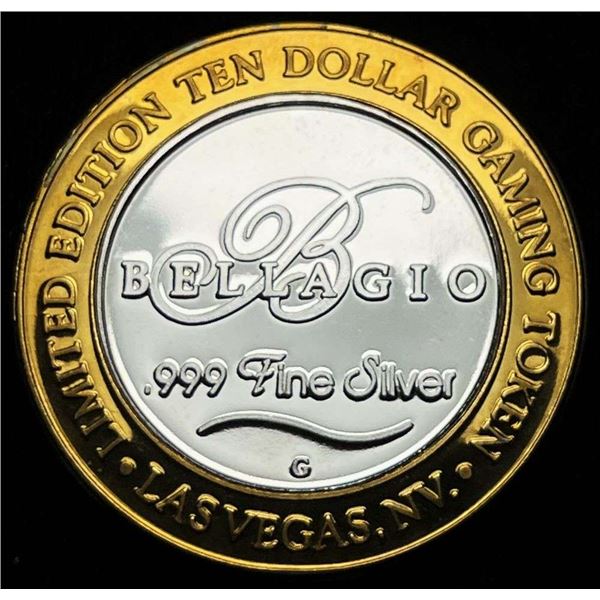 Bellagio Limited Edition Proof $10 Gaming Token .999 Silver