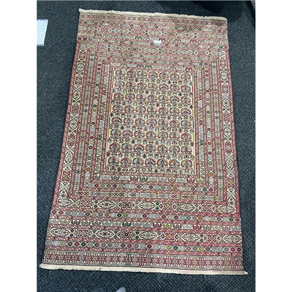 Sumak Pure Afghani Wool Rug Beck Auctions Inc