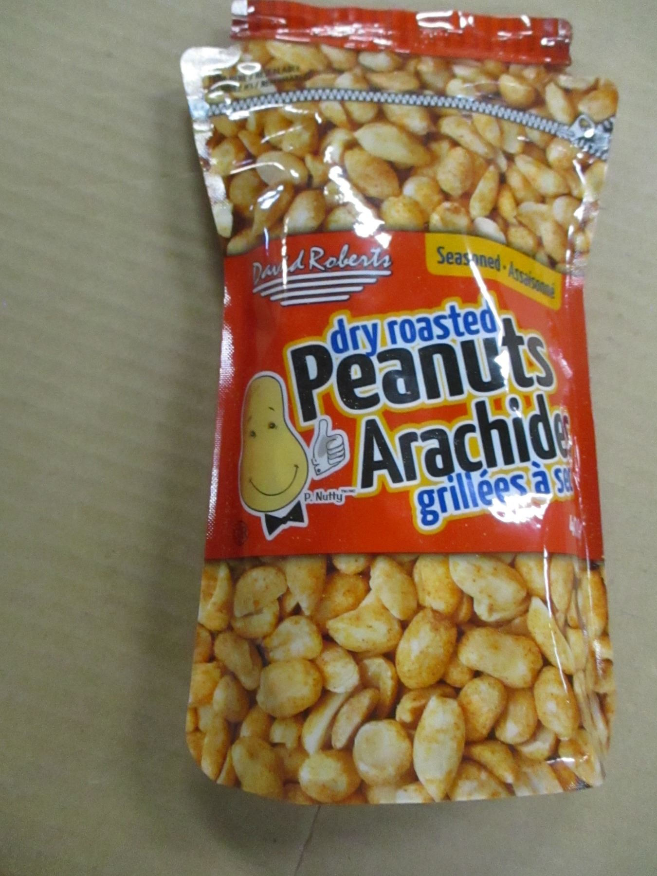 DRY ROASTED SEASONED PEANUTS (400 G) - BAG