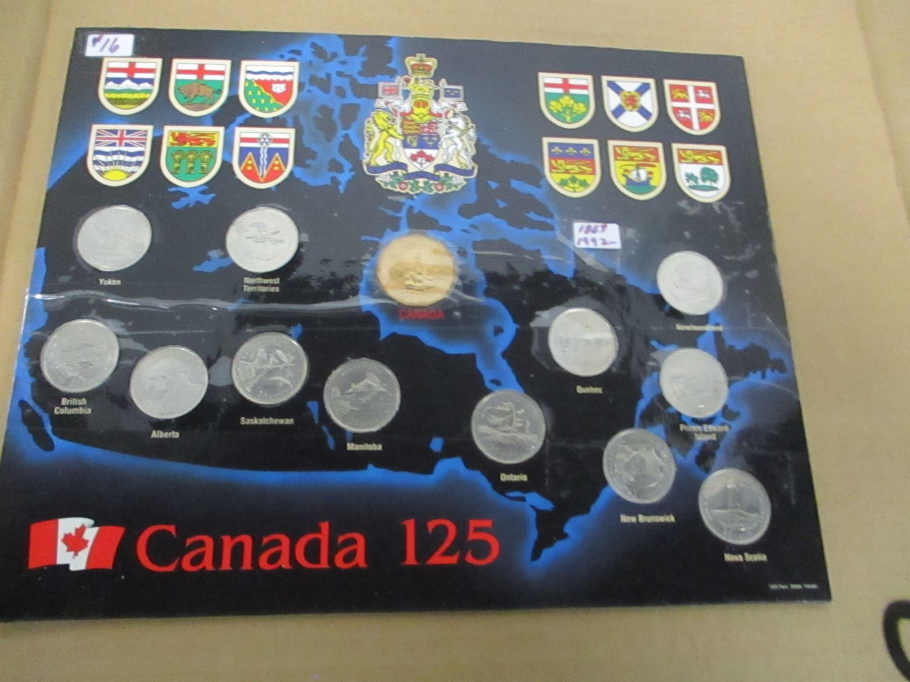 1867 - 1992 CANADA 125TH ANNIVERSARY QUARTER SET