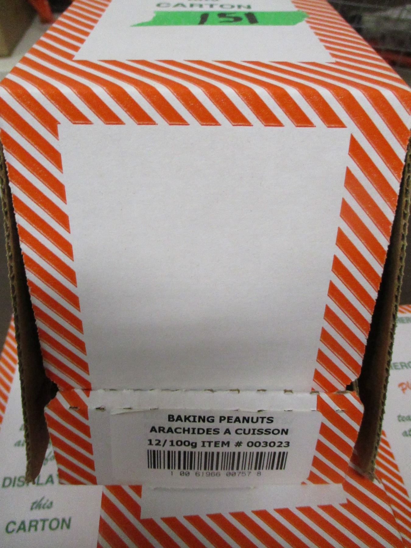 BAKING PEANUTS (12 X 100G BAGS) - PER BOX