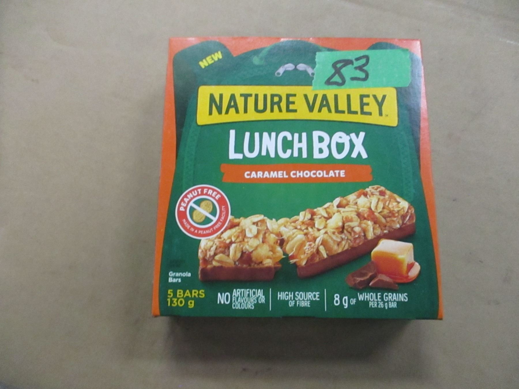 SHELF PULLS (AS IS): CARAMEL CHOCOLATE NATURE VALLEY BARS (5) - PER BOX