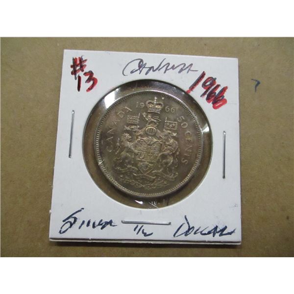 1966 PROOF CASED CANADA SILVER DOLLAR