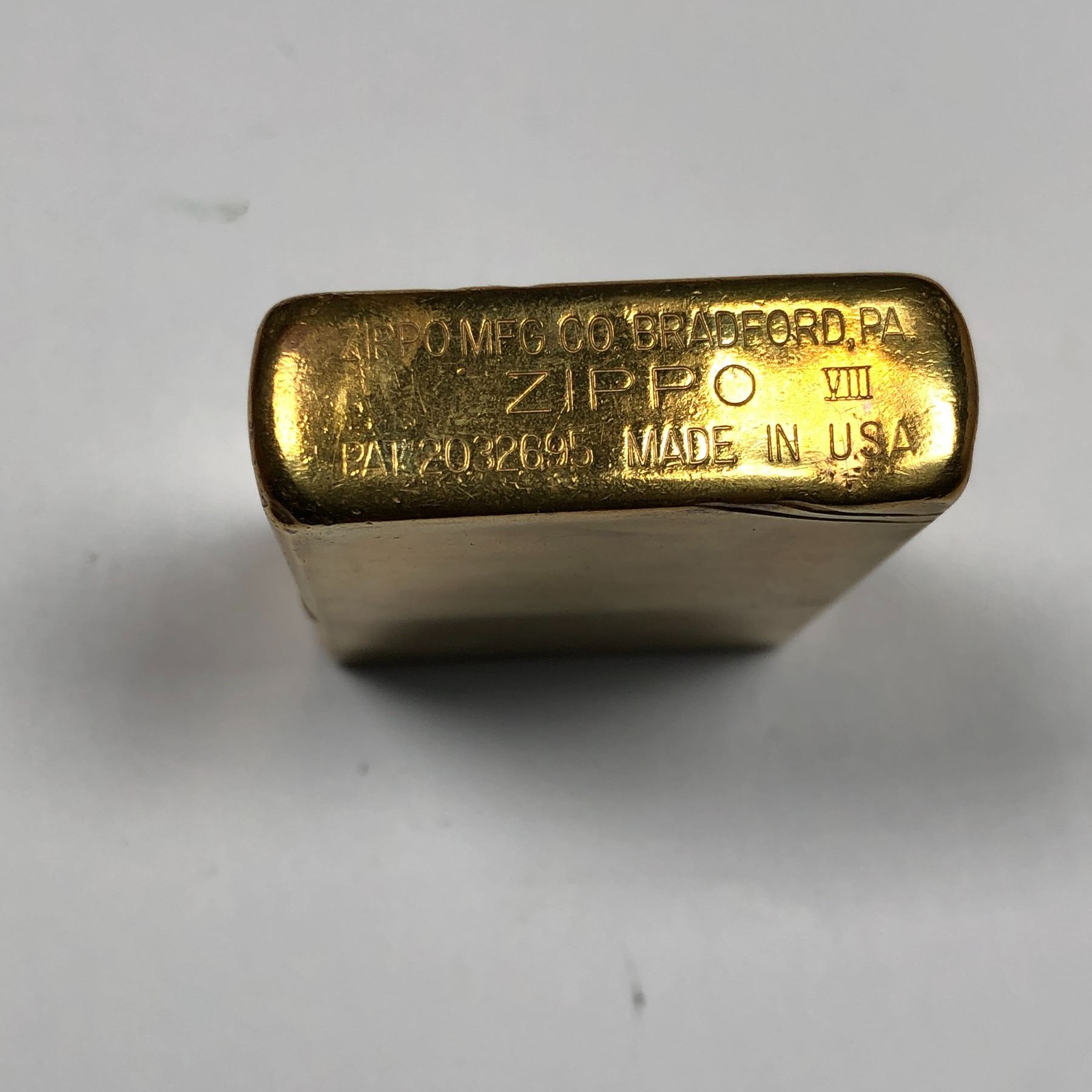 Vintage Brass Zippo VIII Bradford PA Made in USA