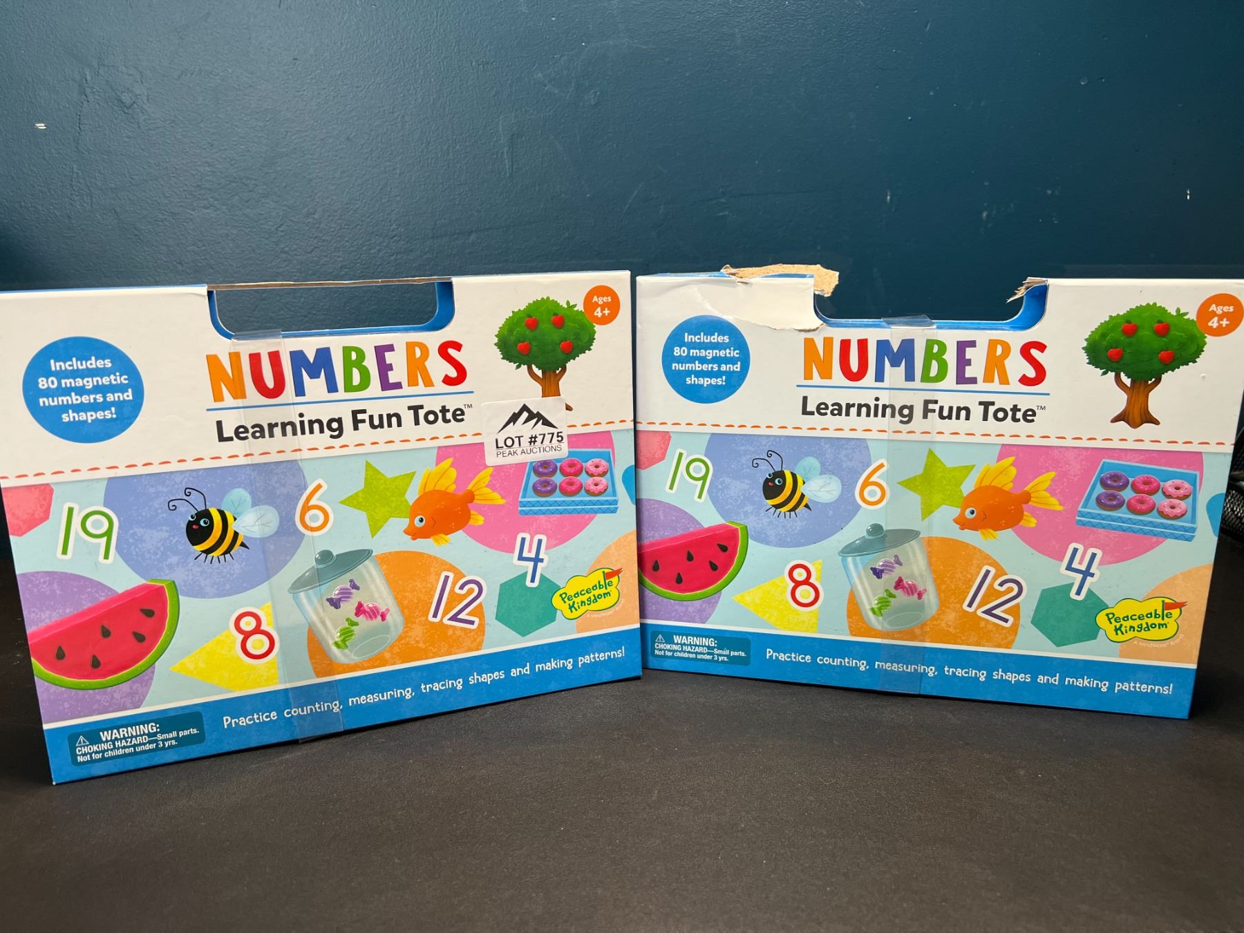 Lot of 2 Magnetic Numbers/Shapes Learning Toy Sets