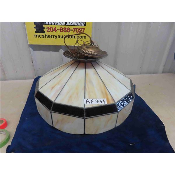 Stained Glass Light Fixture 21 Across Base