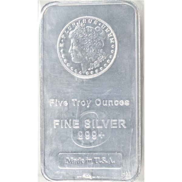 FIVE OZ .999 SILVER BAR