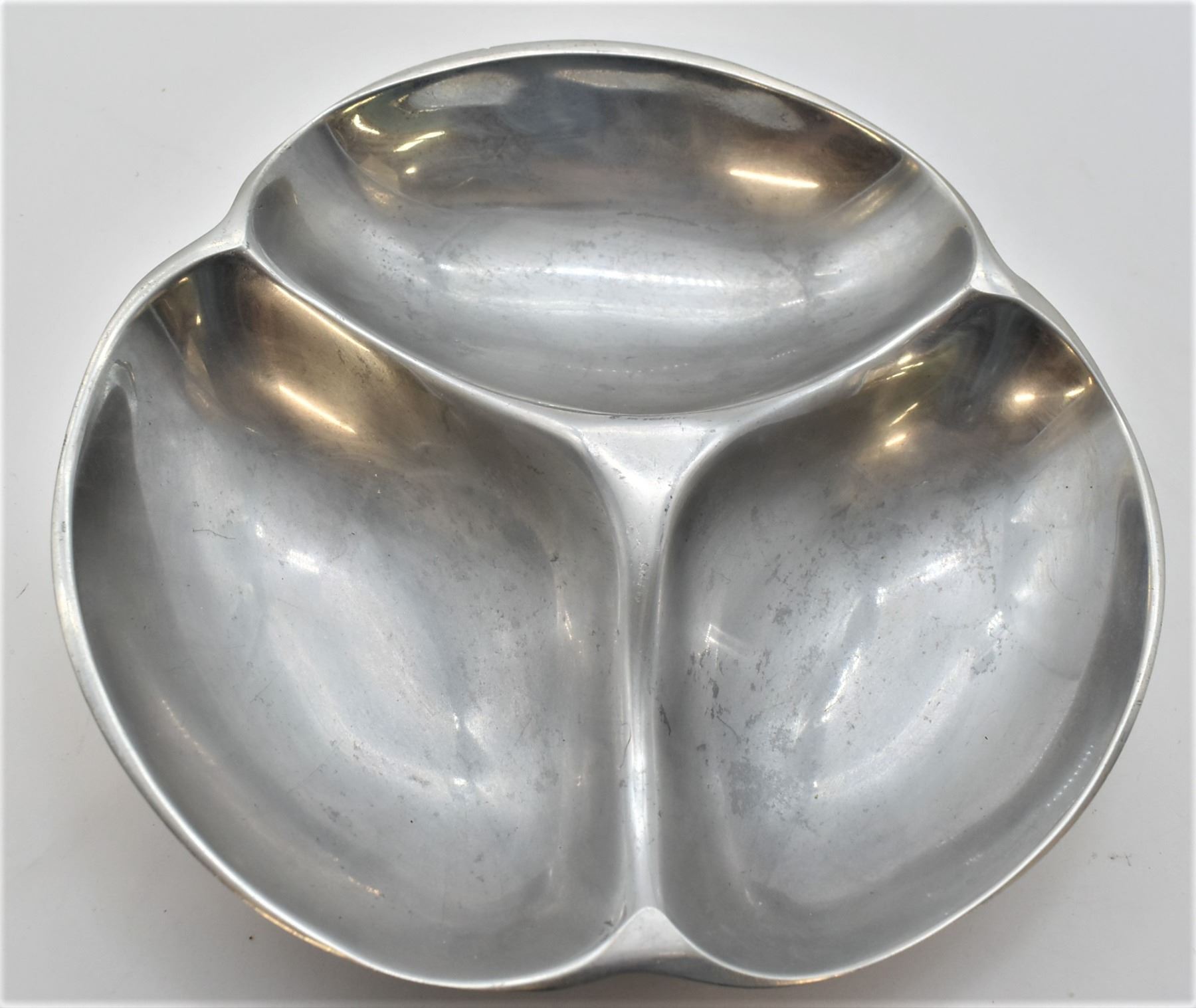 Vintage 1967 Nambe' Divided Relish Dish