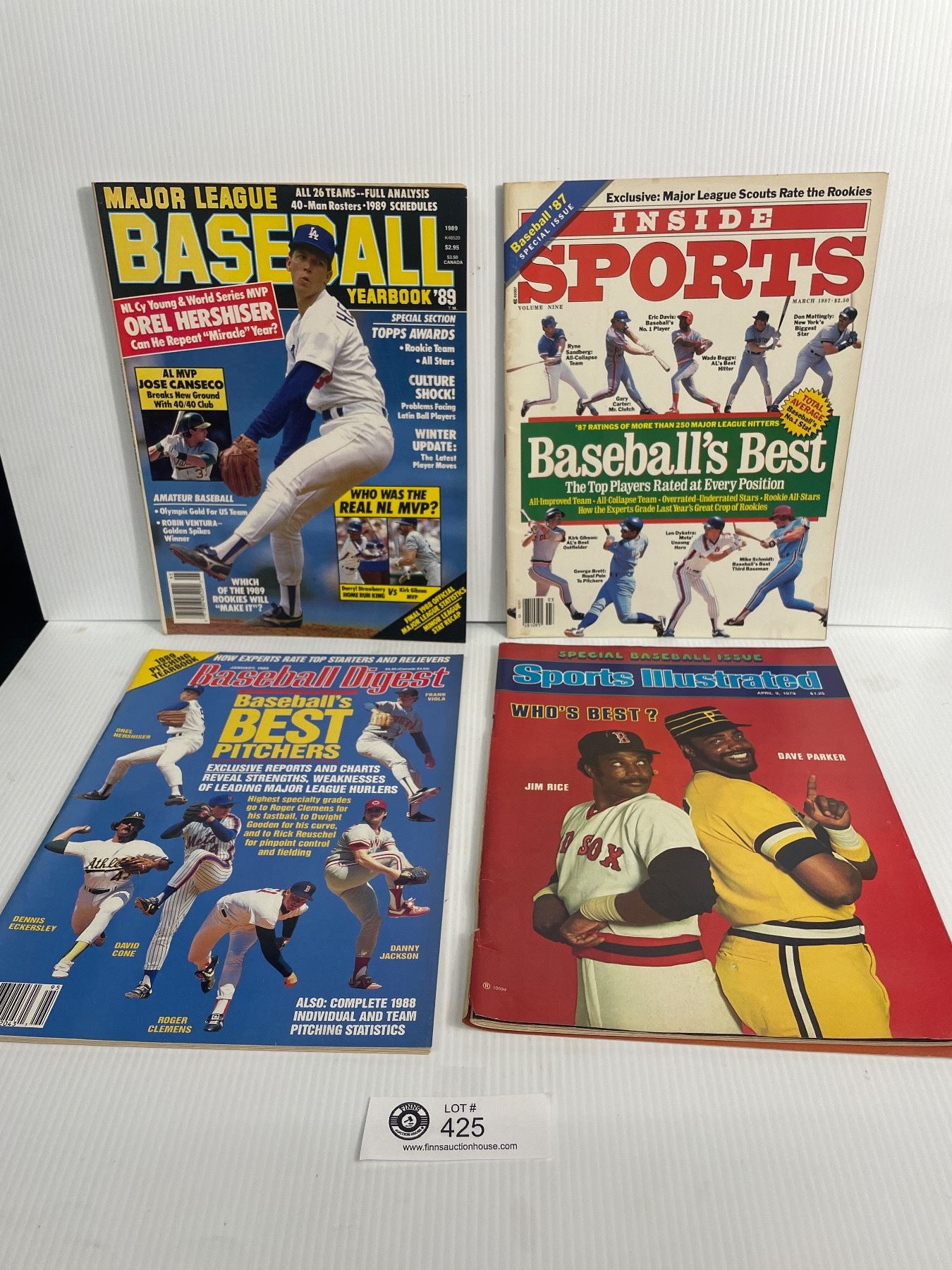 4 Vintage Baseball Magazines