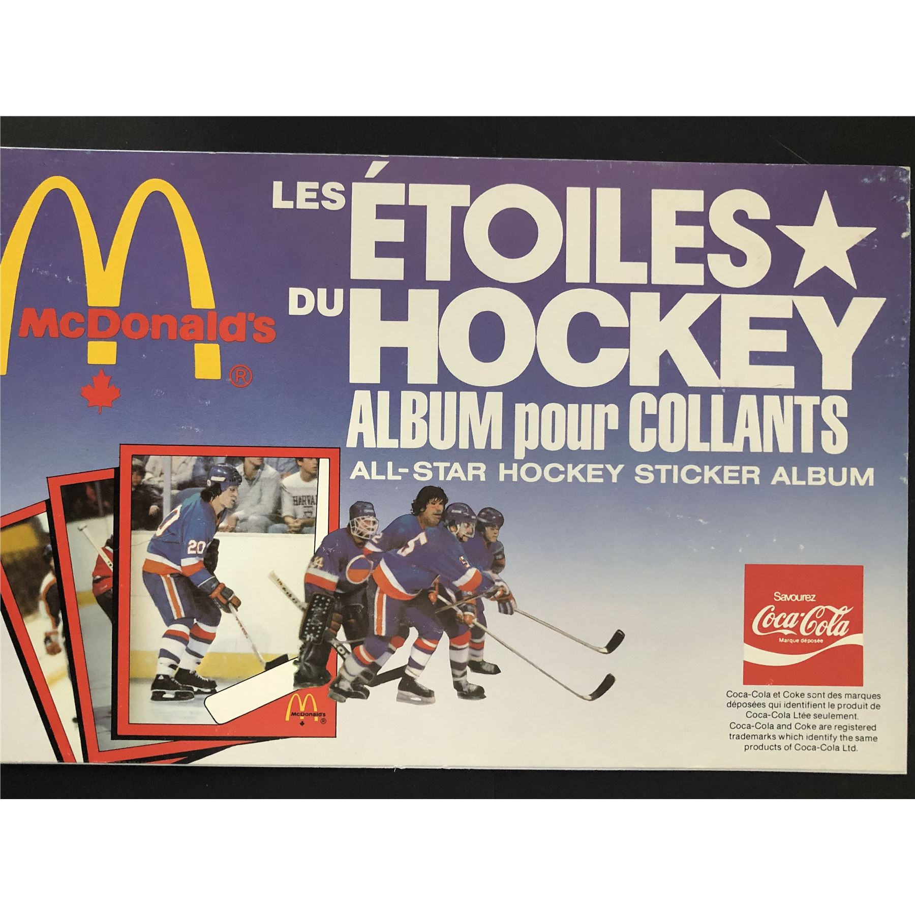 1982-83 McDonald's NHL All Star stickers set & album