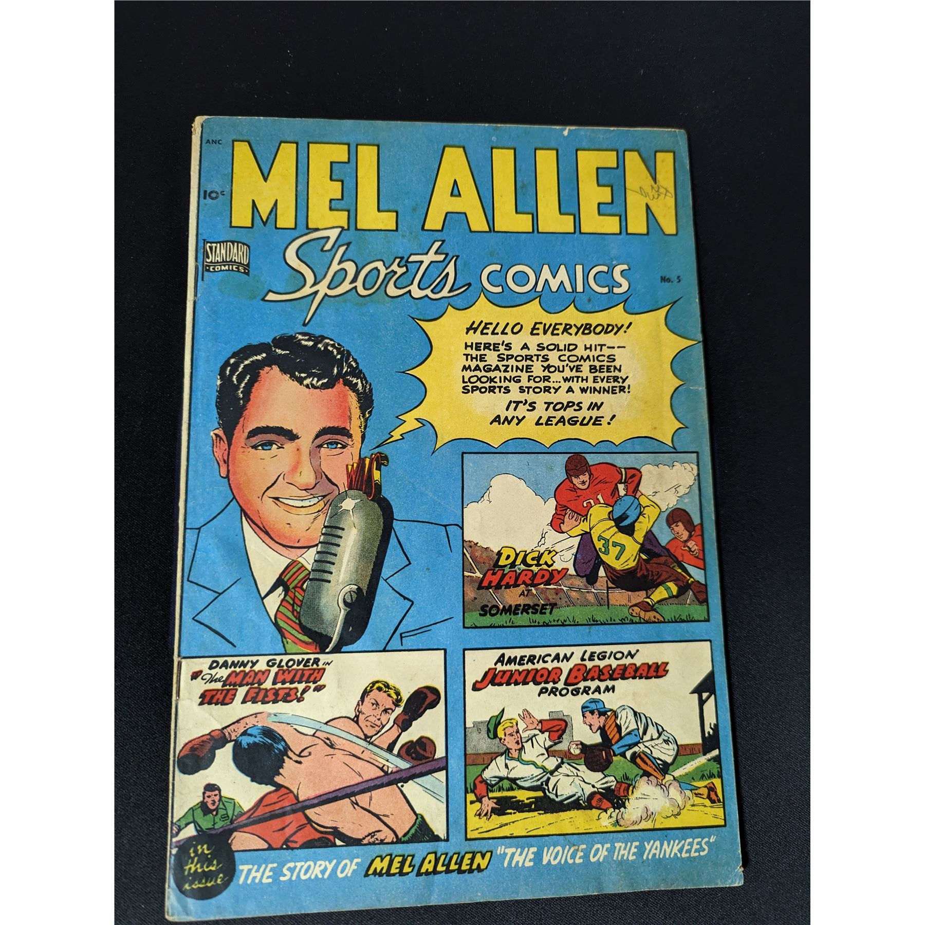 Mel Allen vintage Comic the voice of the yankees