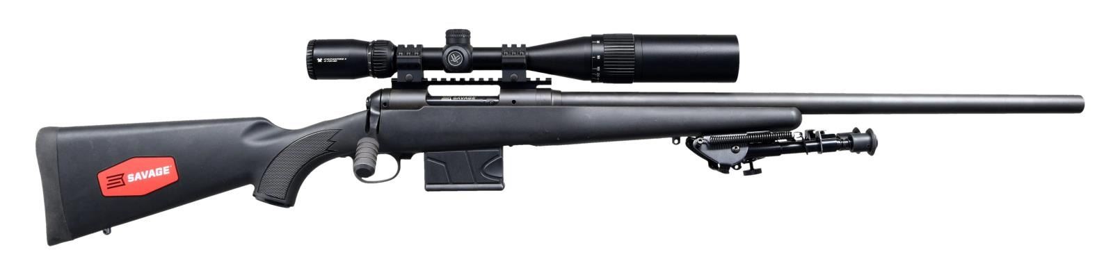 SAVAGE MODEL 10 BOLT ACTION RIFLE.