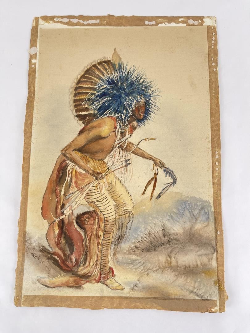 Lind Watercolor Indian Painting