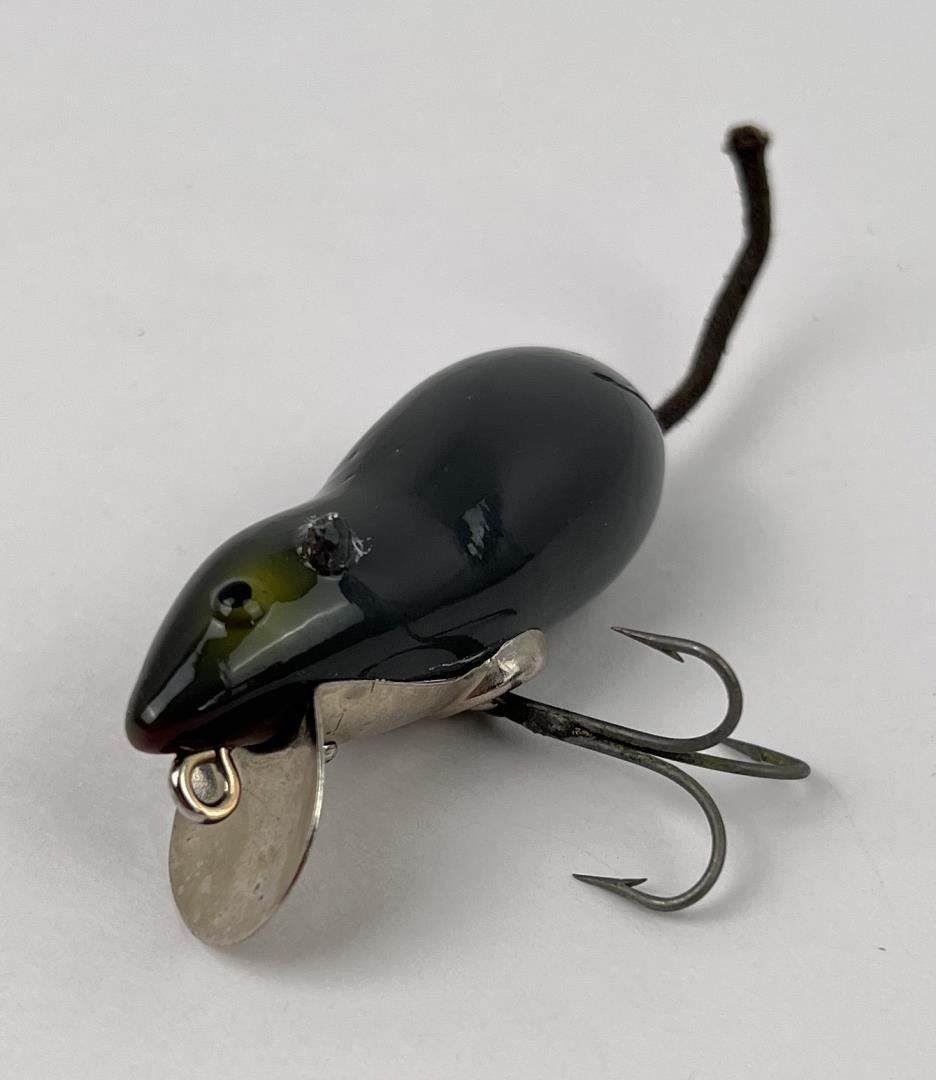 Folk Art Carved Mouse Fishing Lure