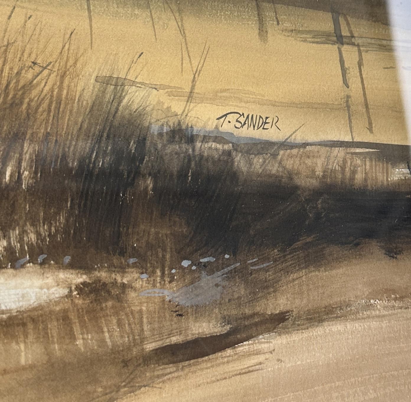 Tom Sander Montana Watercolor Painting