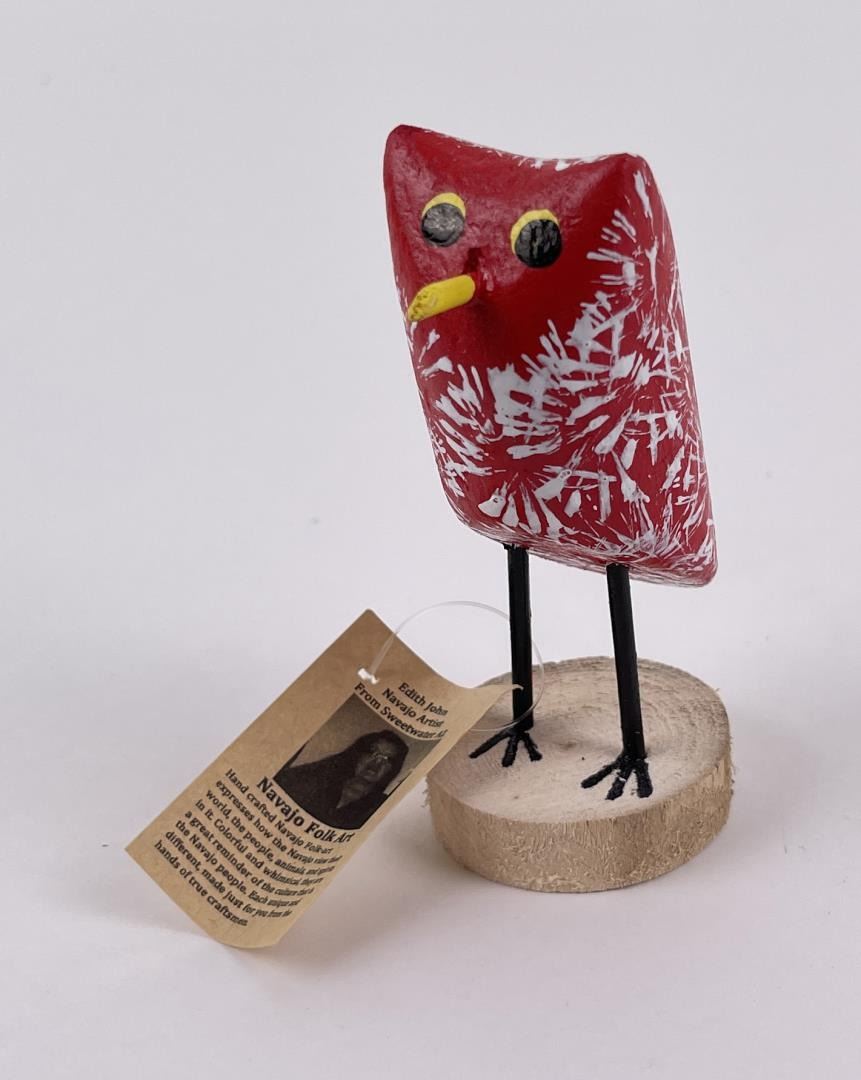 Edith John Navajo Folk Art Wood Carving