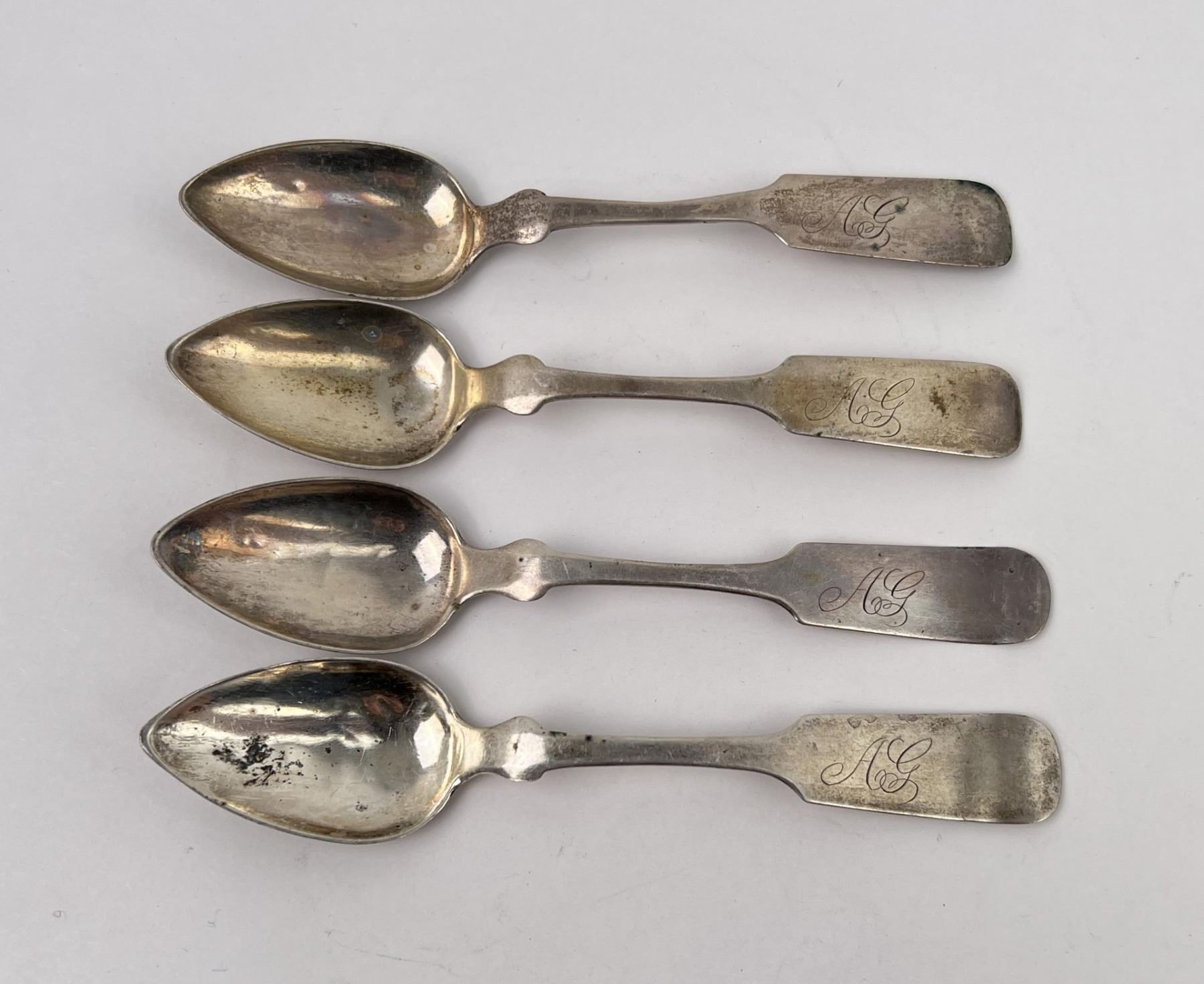 Collection of Antique Coin Silver Spoons