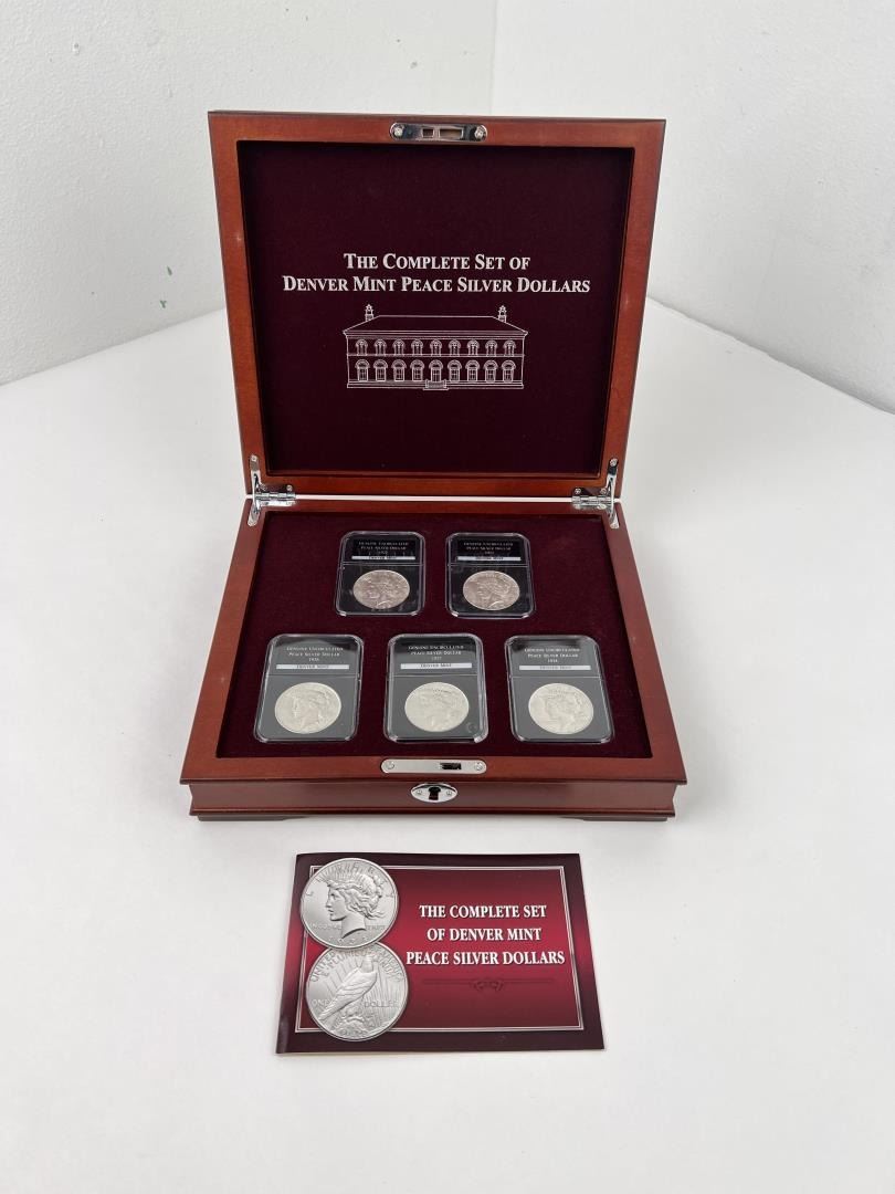 Denver Mint Peace Silver Dollar Complete Set