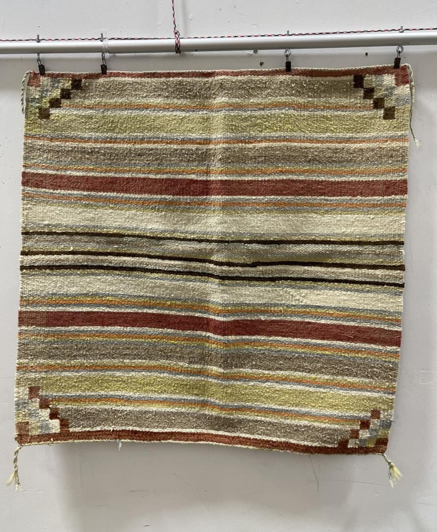 Navajo Indian Saddle Blanket Rug