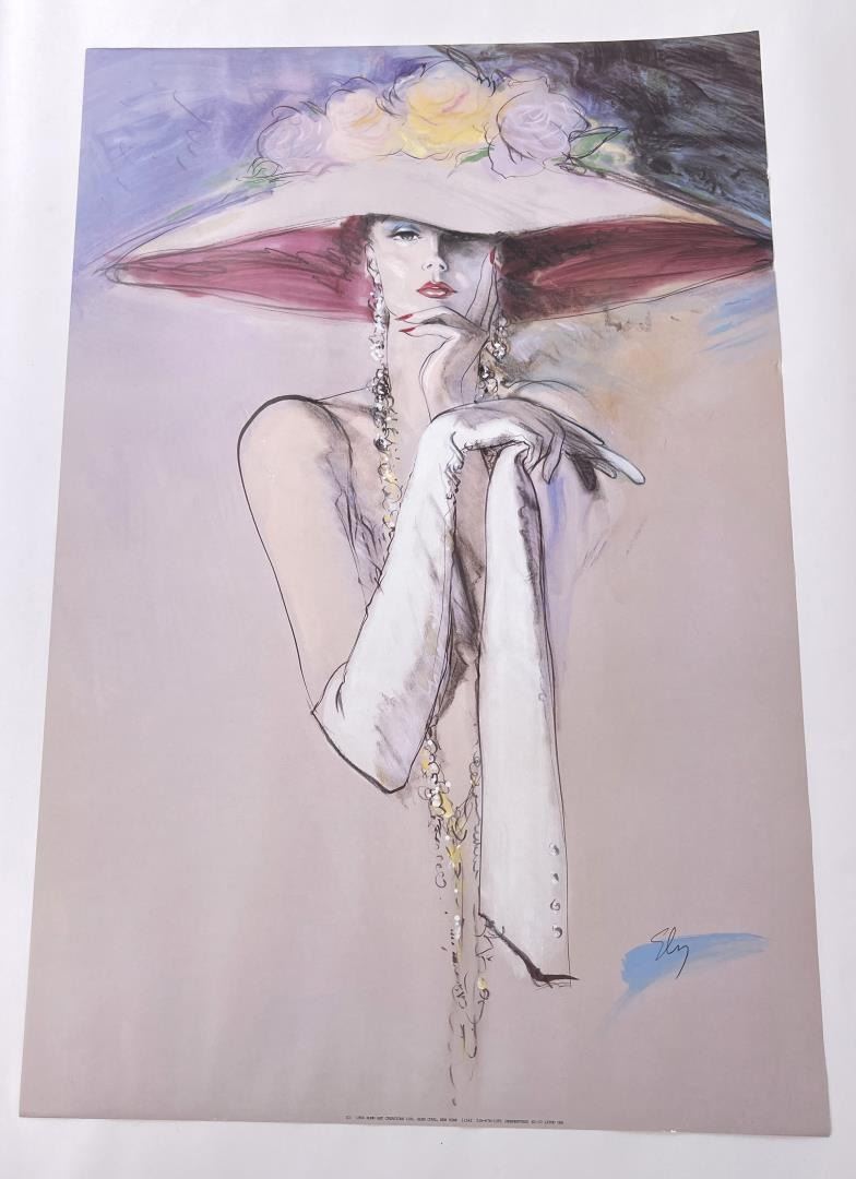 1988 Romm Art Richard Ely White Glove Print