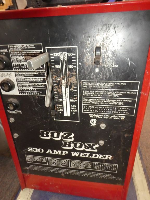 Buz Box 230 amp welder w/ welding helmet