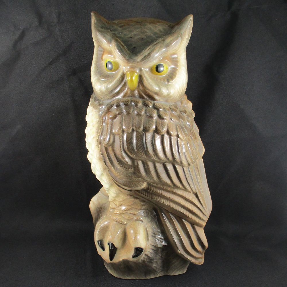 Vintage Large Ceramic Owl Statue