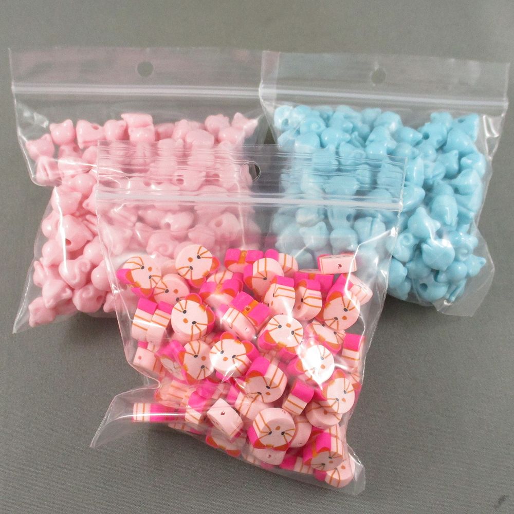 Lot of Mixed Plastic Cat beads - 127 grams