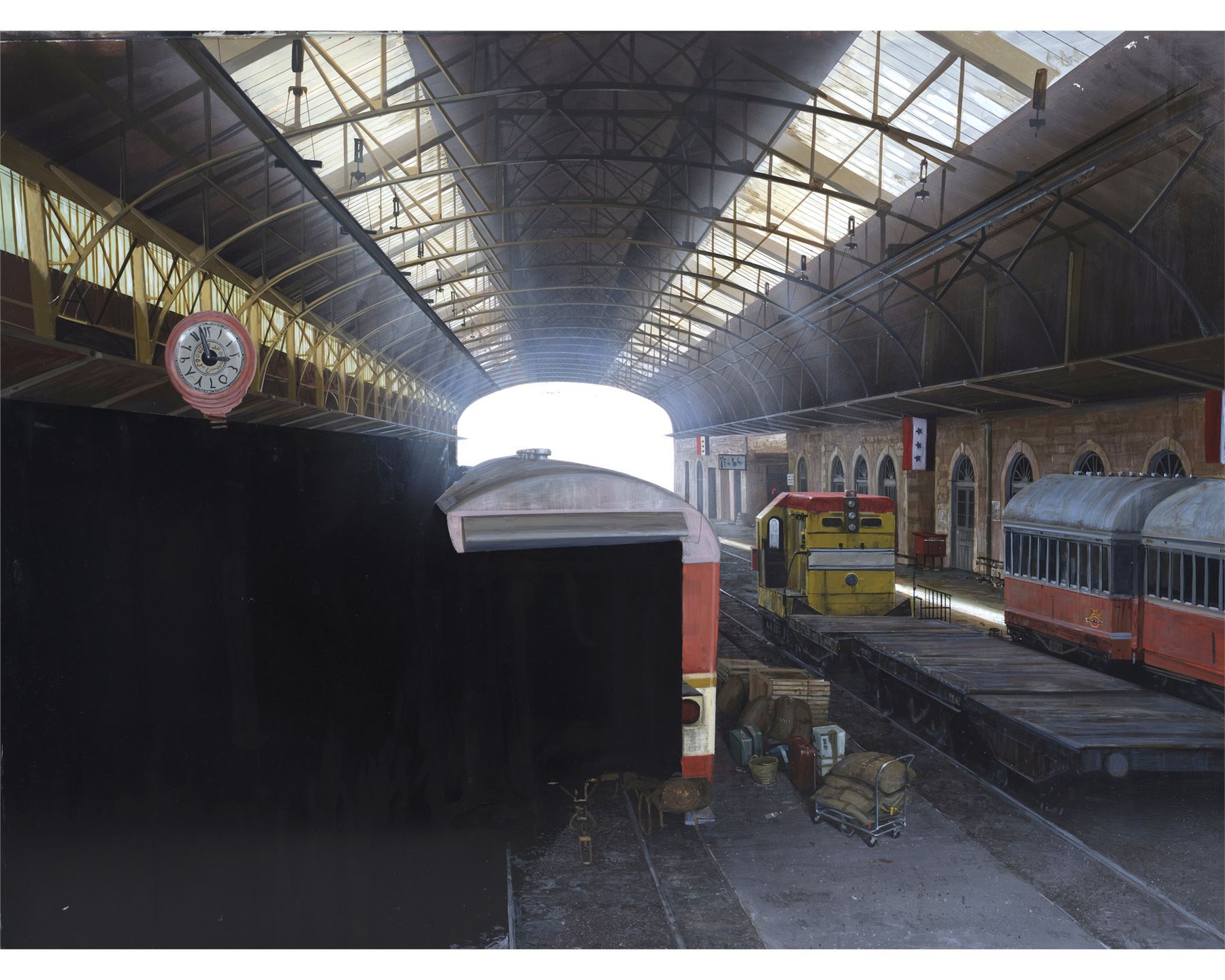 Lot #1381: STEAL THE SKY (1988) - Hand-Painted Michael Pangrazio Train ...