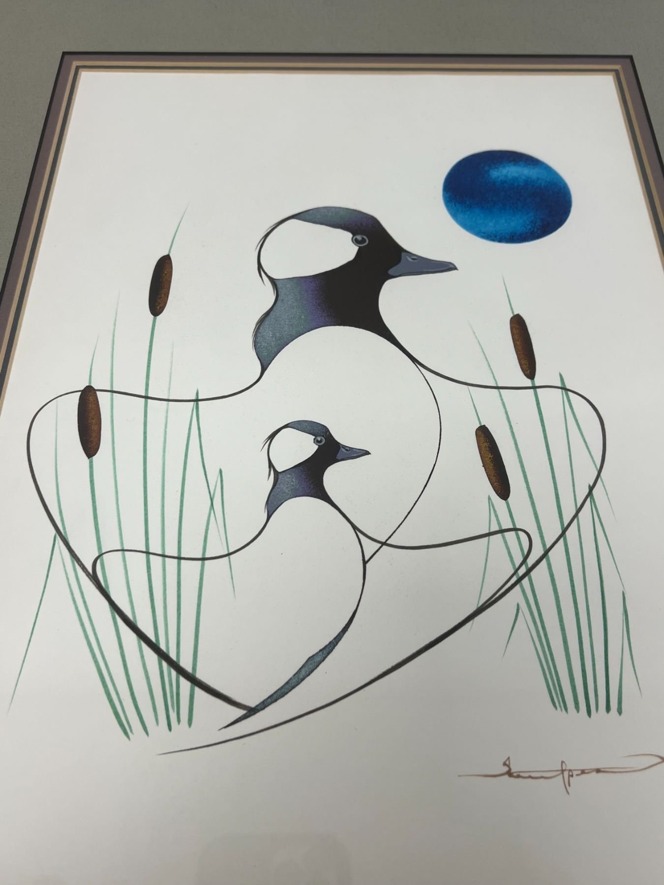 Leo "Sweet Pea" Neilson Framed Art - Canada (frame approx: 21x17")