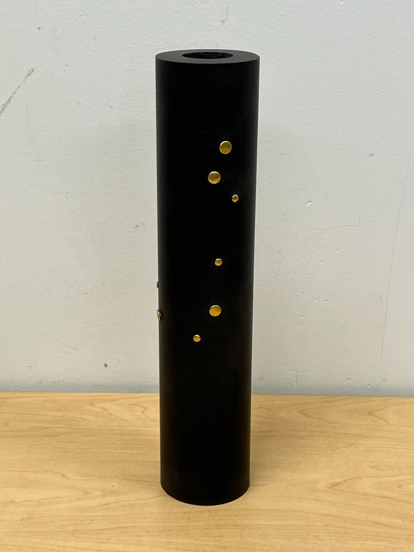 Martha Sturdy (Canada) Resin Cylindrical Vase - Approx: 12"T & 2.5"W