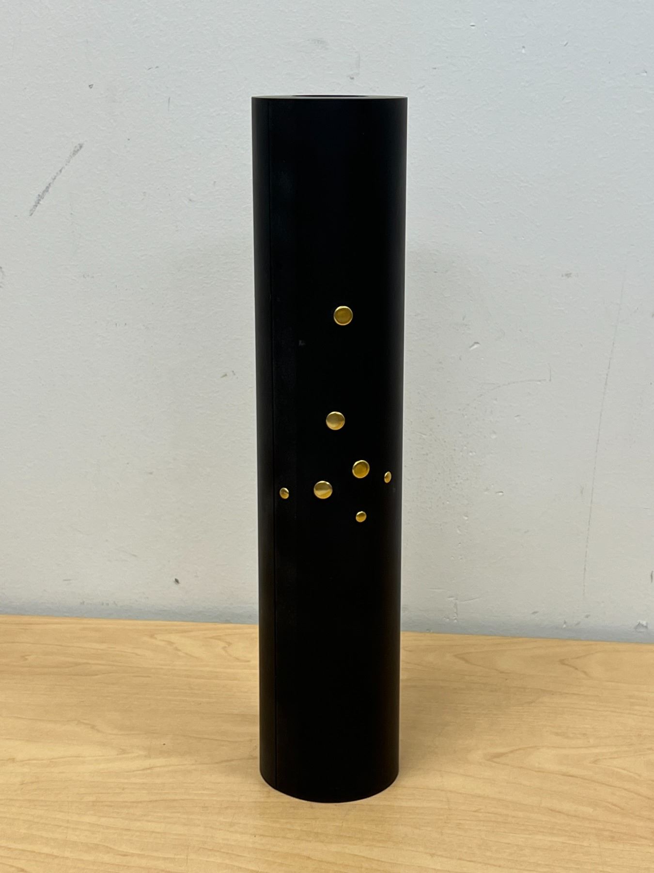 Martha Sturdy (Canada) Resin Cylindrical Vase - Approx: 12"T & 2.5"W