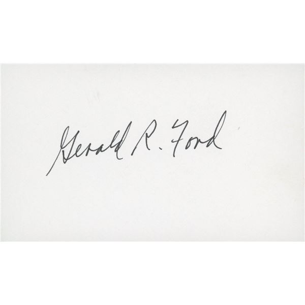 Gerald Ford signature cut