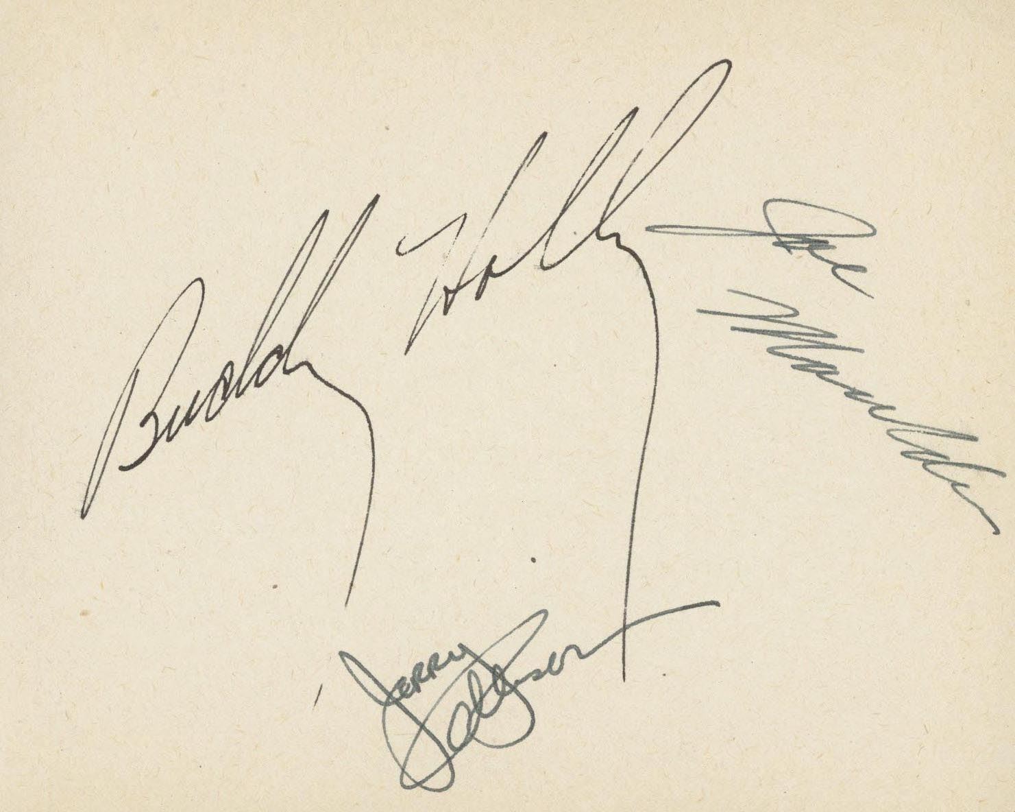 Buddy Holly signature cut. GFA Authenticated