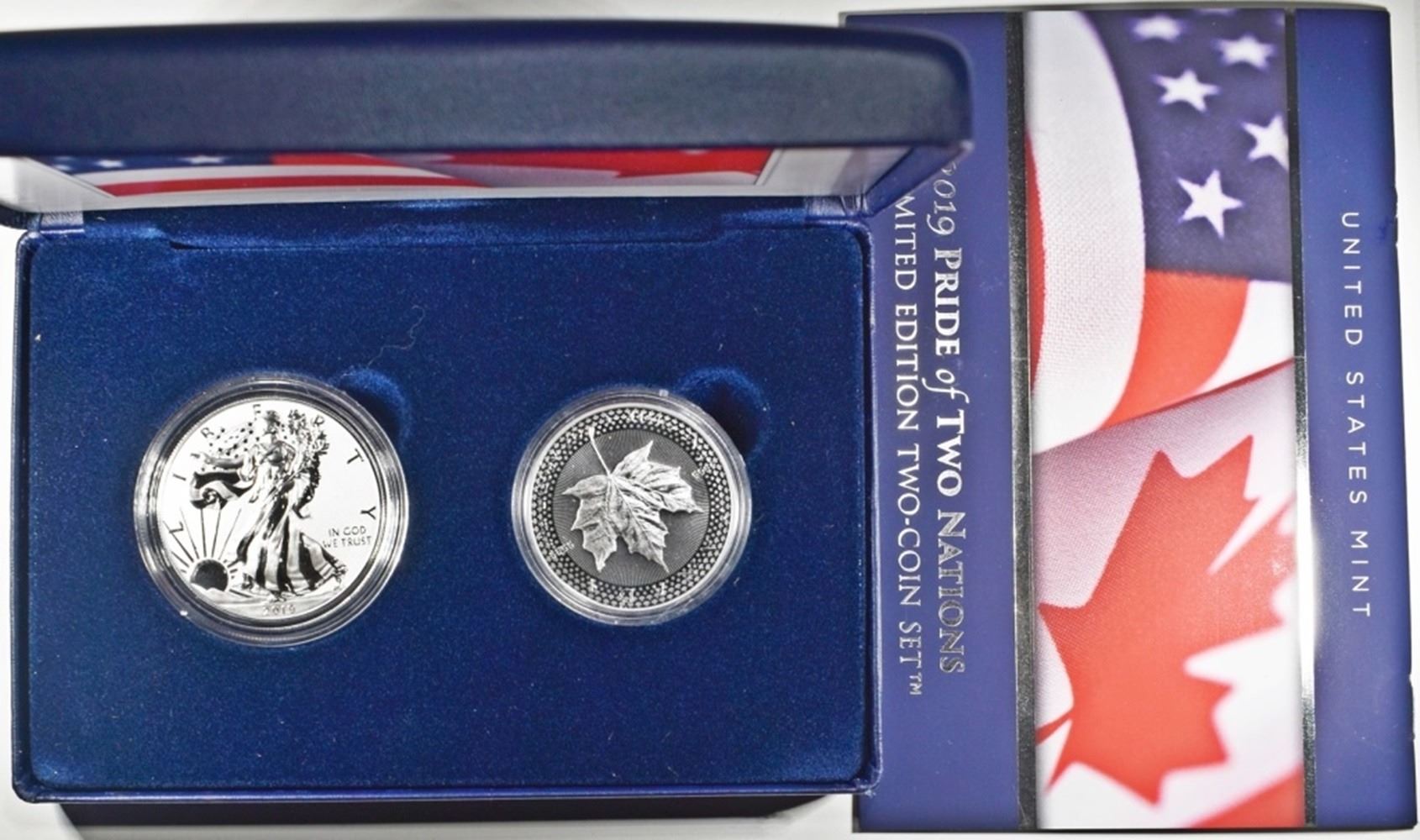 2019 PRIDE OF TWO NATIONS LTD ED 2 COIN SET OGP