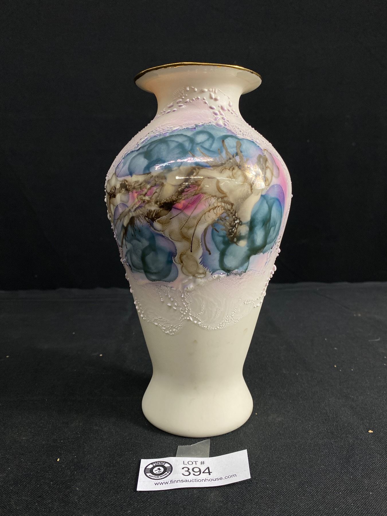 Gorgeous Painted Fine Porcelaine Vase, Chemish,Canada Hand Signed, No ...