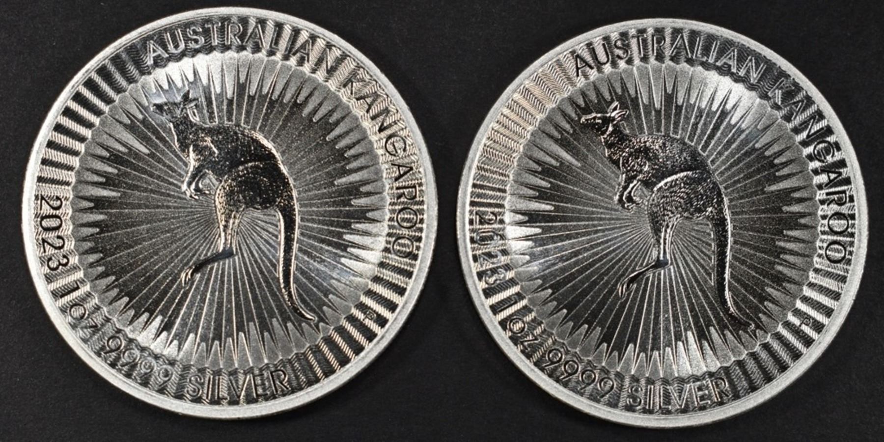 (2) 2023 AUSTRALIAN KANG 1 OZ SIL ROUNDS