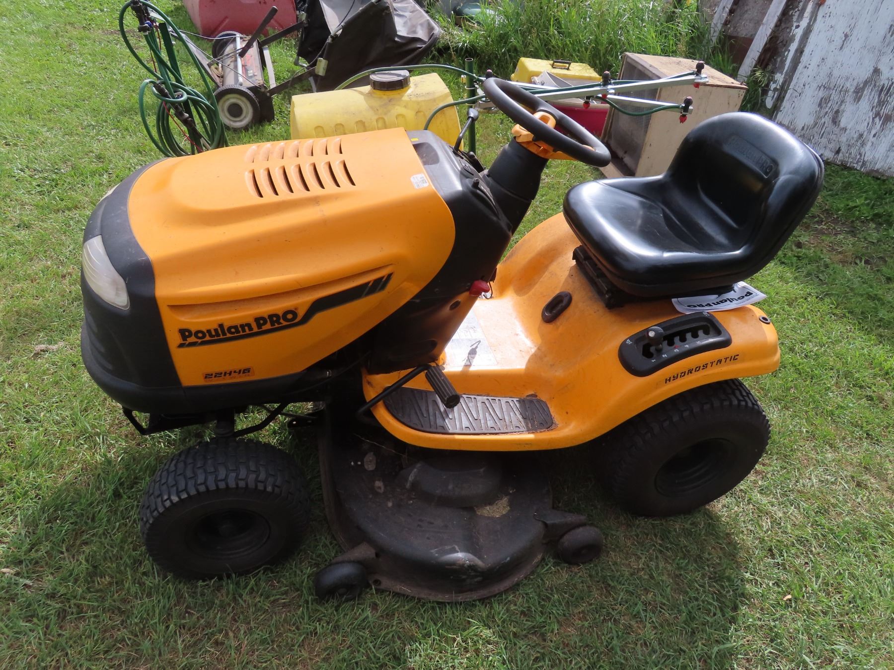 Poulan Pro 22HP Lawn Mower - 46" Deck, (326.1hrs) - runs, need cable ...